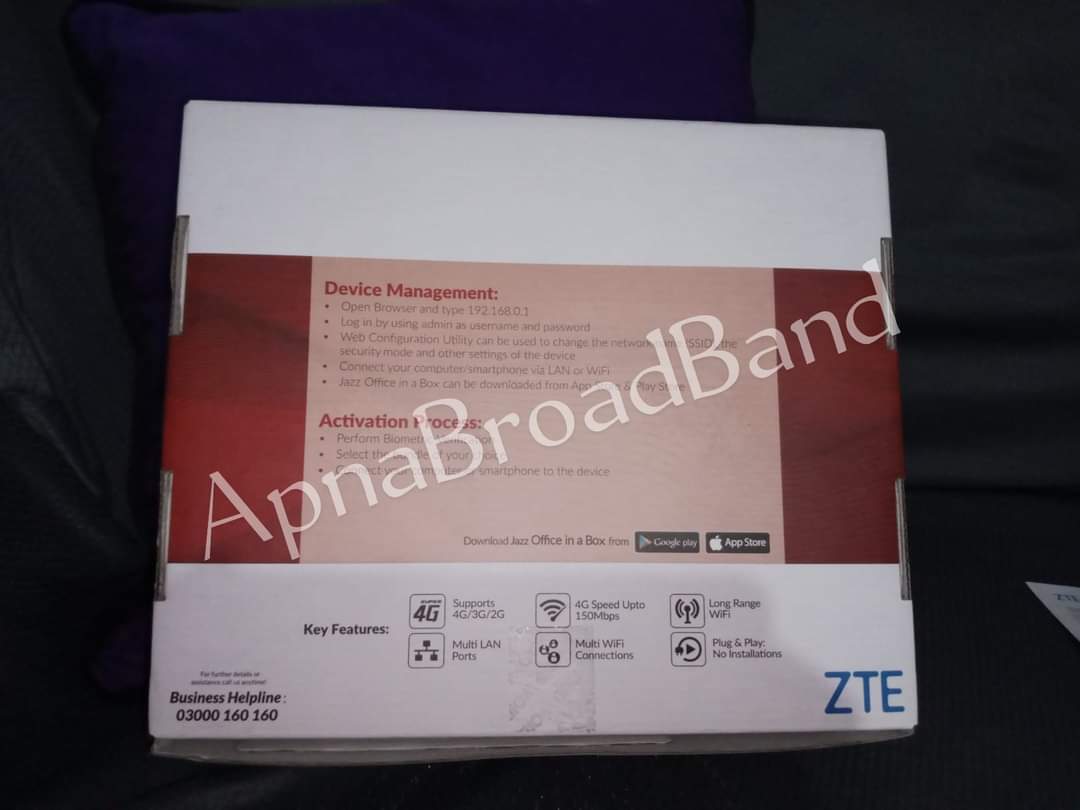 Jazz 4G Unlock Router | 0345-2813343